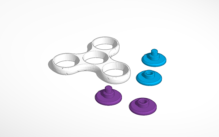 3D design 3 ring Fidget toy - Tinkercad