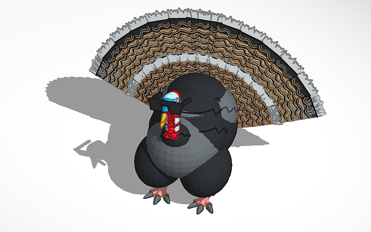 3D design Turkey from scratch - Tinkercad