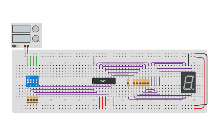 Circuit Design Bcd To 7 Segment Tinkercad