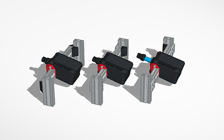 3D design Universal Vertical Wheelbase Side Mount - Tinkercad