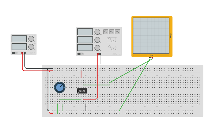 Circuit design Opamp PWM - Tinkercad