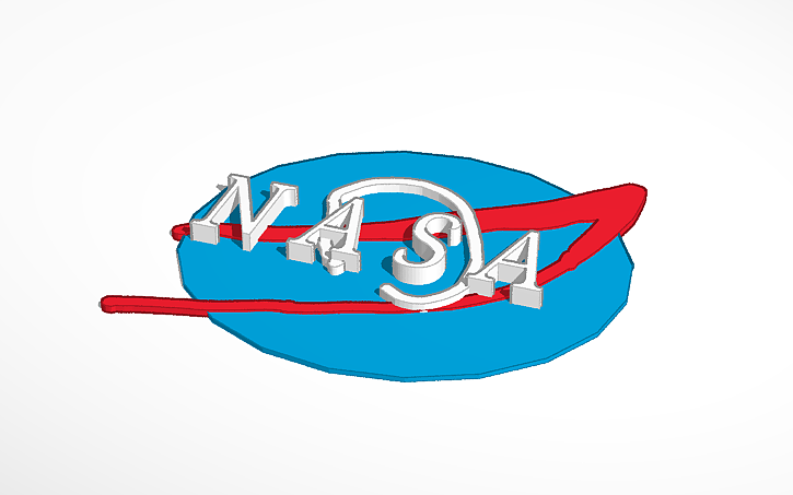 3D design NASA Logo - Tinkercad