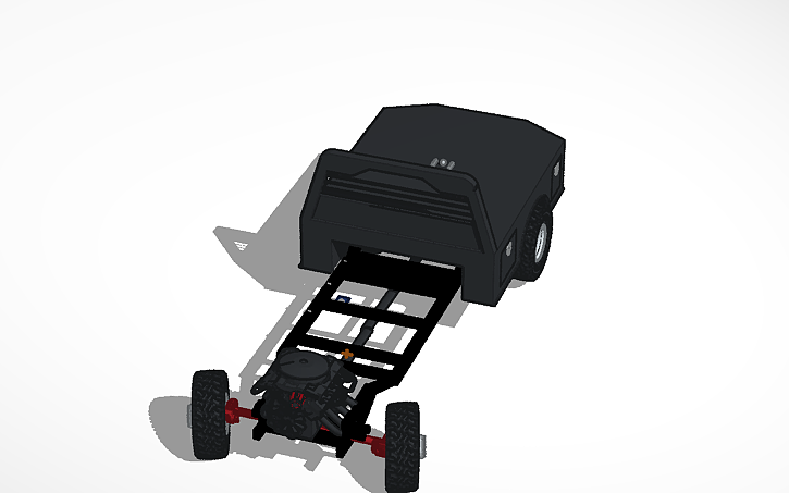 3D design F250 chassis - Tinkercad