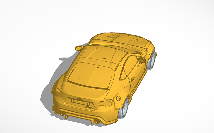 3D design Subaru BRZ 98mm - Tinkercad