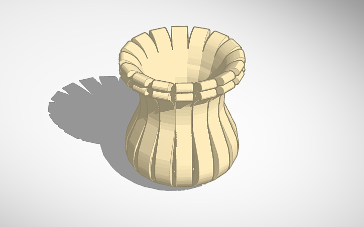 3D design cool pot thing - Tinkercad