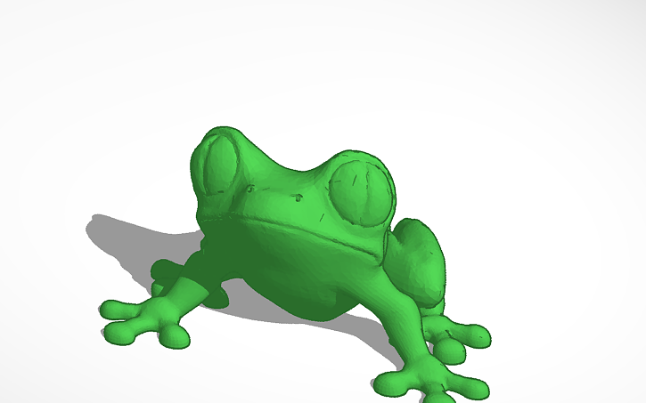 3D design A frog - Tinkercad