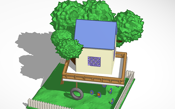 3D design Tree house - Tinkercad