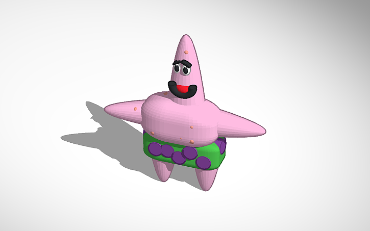 3D design patrick star - Tinkercad
