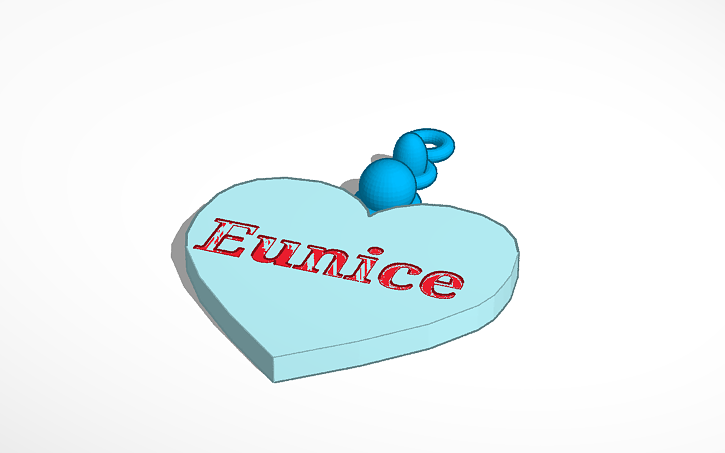 3D design Name tag - Tinkercad