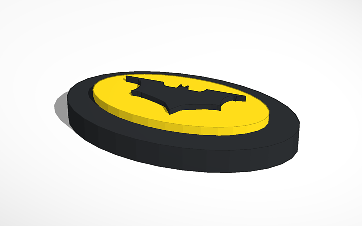 3D design batman signal #BATMAN - Tinkercad