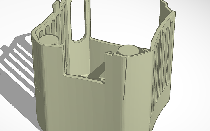 3D design Ender 3 V2 4020 Fan Duct - Tinkercad