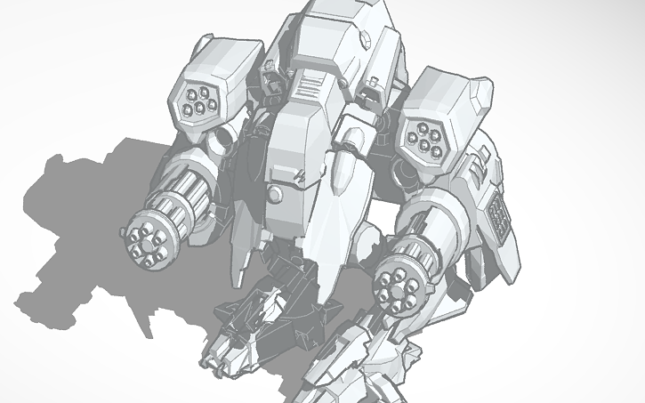 3D design War robot - Tinkercad