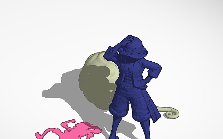 3D design Luffy kit - Tinkercad