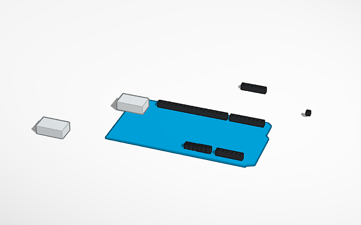 3D design Arduino uno R3 - Tinkercad