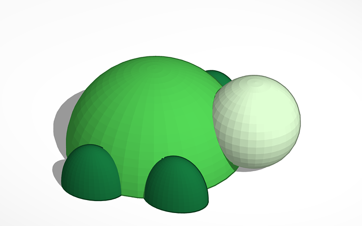 3D design Turtle - Tinkercad