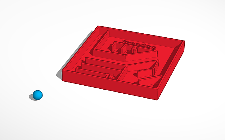 3D design ball maze - Tinkercad