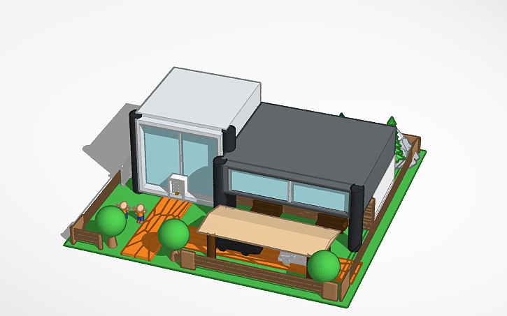 3D design house,Ej2 - Tinkercad