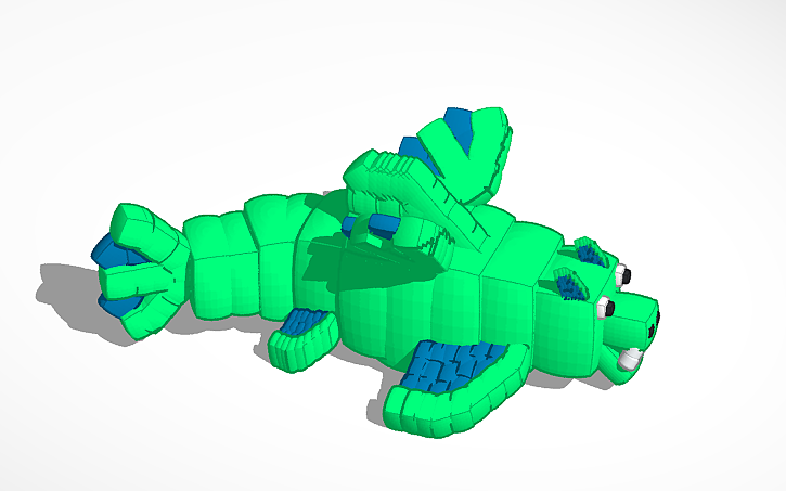 3D design duke fishron - Tinkercad