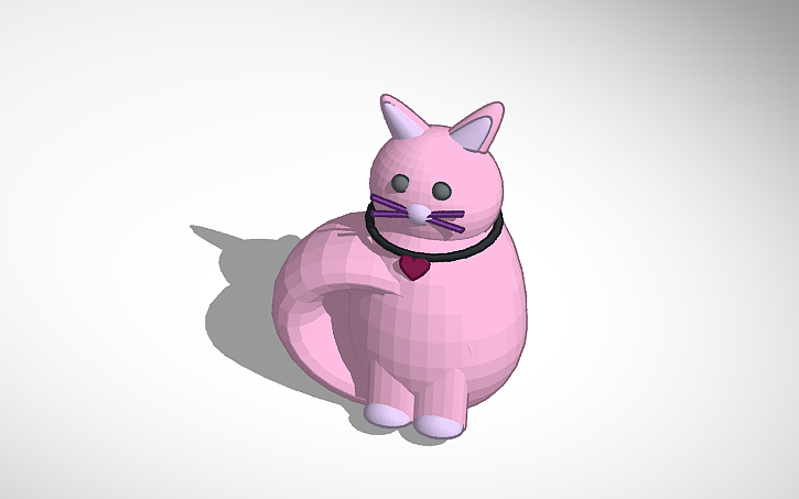 3D design cat - Tinkercad