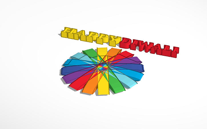 3D design DIWALI RANGOLI BY STD 7 - Tinkercad