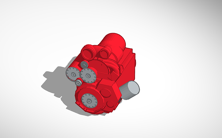 3D design Diesel Cummins Engine - Tinkercad