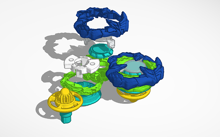 3D design Beyblade X MC Navy PhoenixWing/9-80/DB - Tinkercad