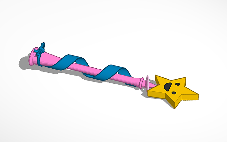 3D design star wand(fortnite) - Tinkercad