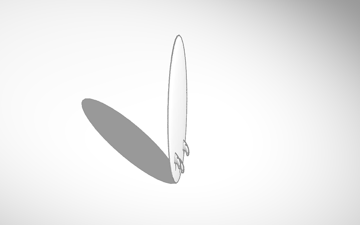 3D design surfboard - Tinkercad