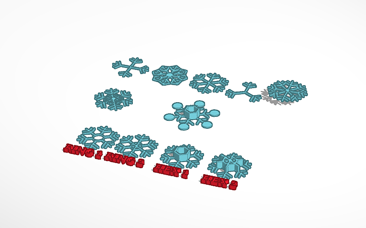 3D design 2122 S1B Snowflacke Part 1 - Tinkercad