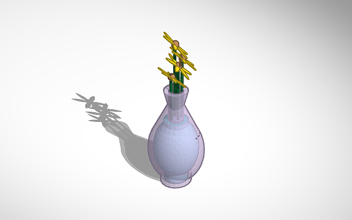 3D design Jacklyn - Flowers in a vase - Tinkercad