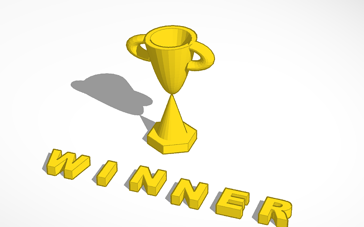 3D design Trophy - Tinkercad