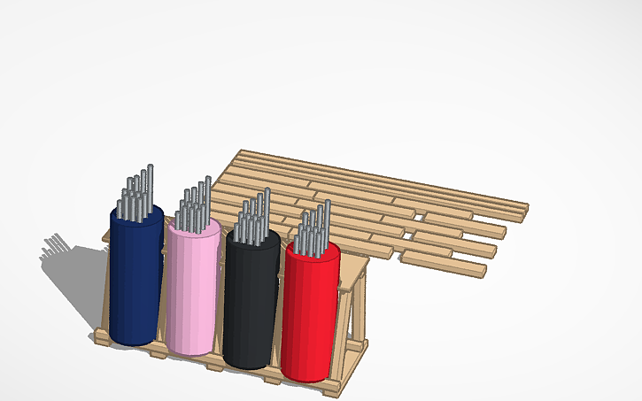 3D design Golf Bag Holder - Tinkercad