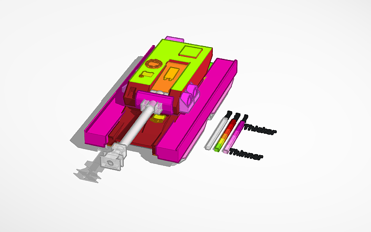 3D design M550 Armor Profile - Tinkercad