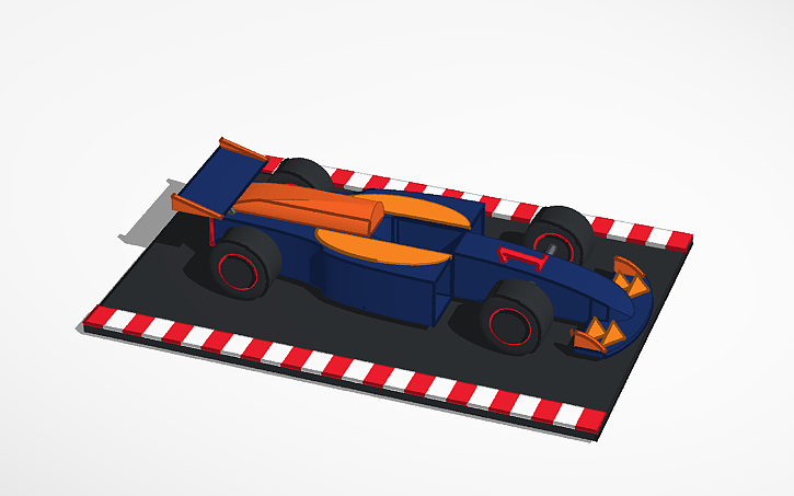 3D design F1 Car - Tinkercad