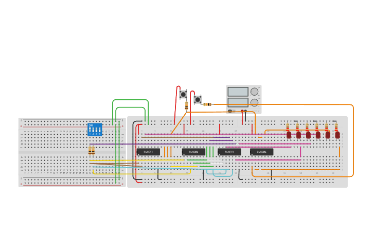 Circuit design Input Decoder - Tinkercad