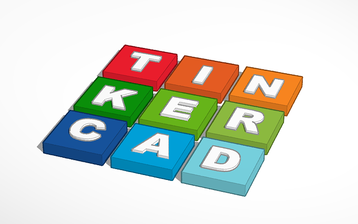 3D design Copy of Tinkercad Logo - Tinkercad