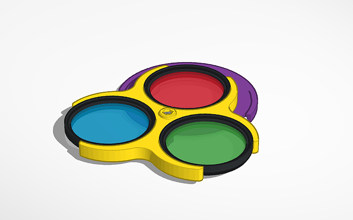 3D design Filter Turret - Tinkercad