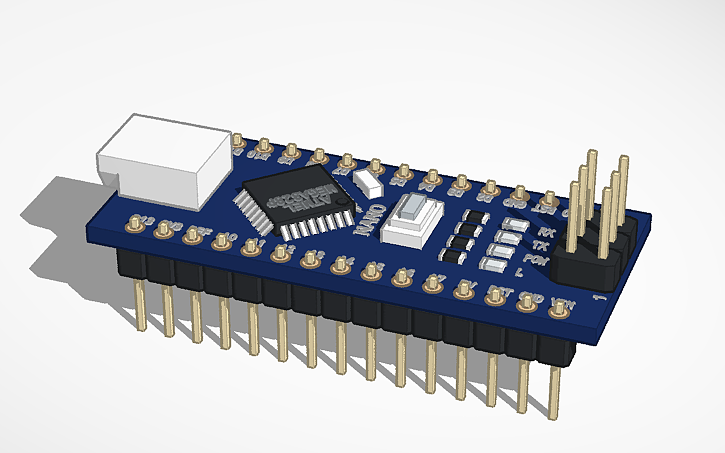 3d Design Arduino Nano Atmega328p Tinkercad