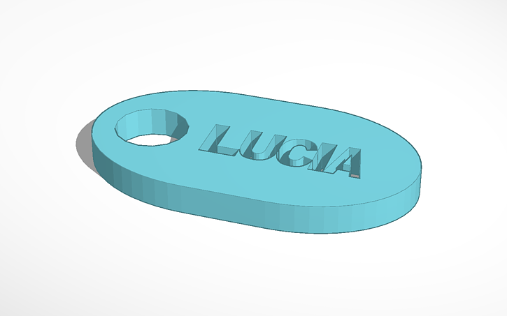 3D design Llavero - Tinkercad