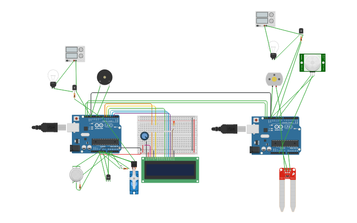 Circuit design Greenhouse - Tinkercad