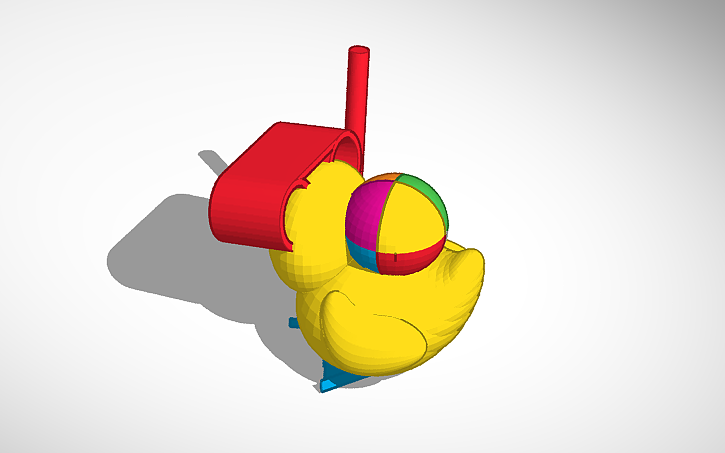 3D design Scuba Duck - Tinkercad