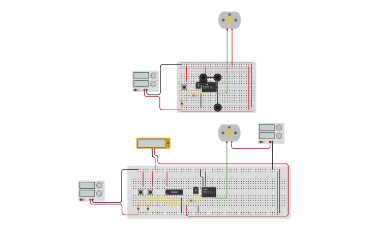 Circuit design Latch Set/Reset - Tinkercad