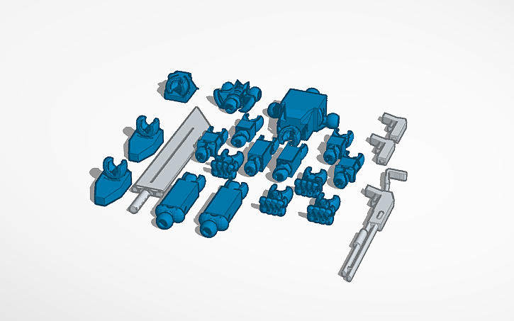 3D design Action figure joints + base - Tinkercad