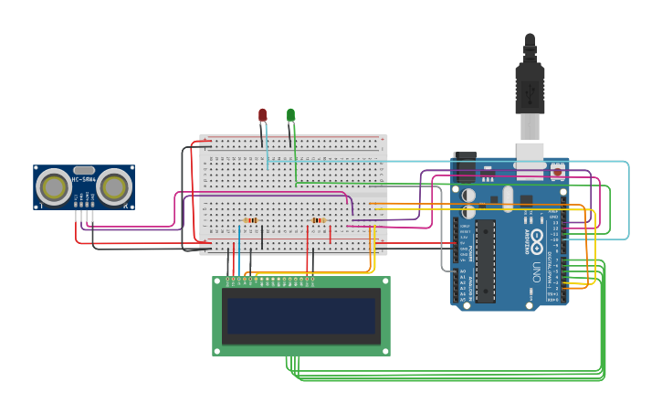 Circuit design distance - Tinkercad