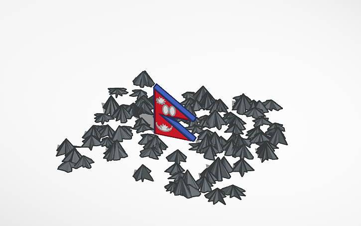 3D design Nepal Rawr - Tinkercad