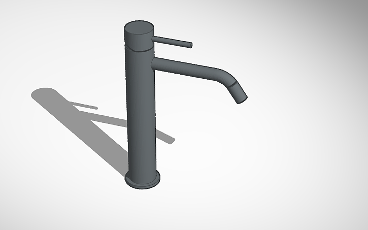 3D design bathroom tap - Tinkercad