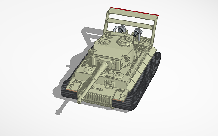 3D design Panzerkampfwagen VI Tiger I Ausf. D "Drippenwagen" - Tinkercad