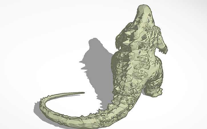 3D design godzilla - Tinkercad