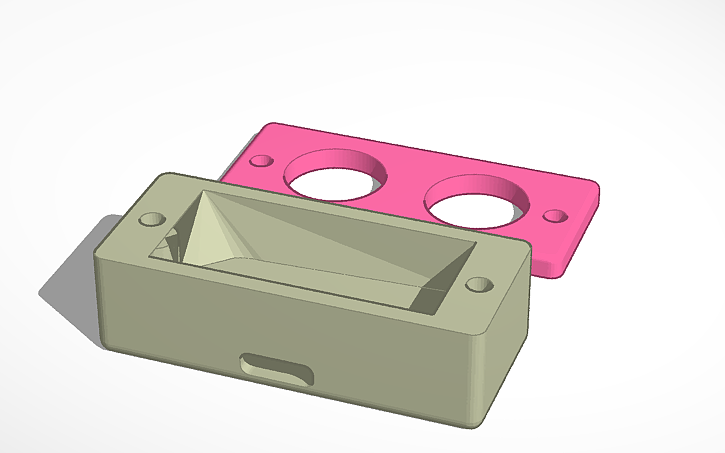 3D design Ultrasonic box for HC-SR04 - Tinkercad