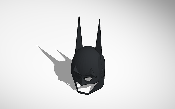 3D design Batman mask - Tinkercad